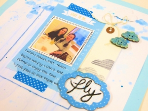 Scrapbooking with Clouds - Lollipop Box Club
