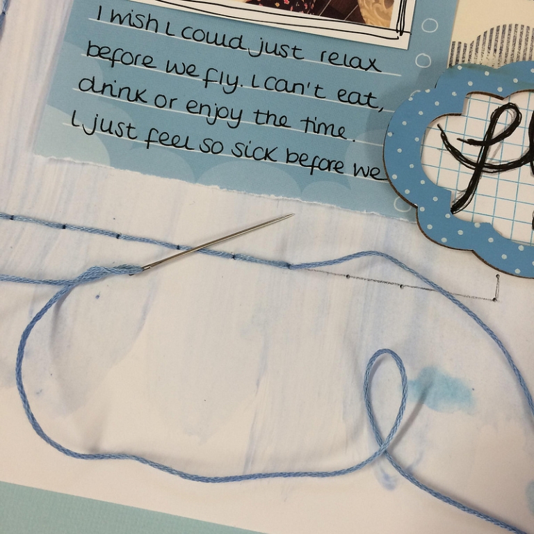 Scrapbooking with Clouds - Lollipop Box Club