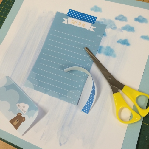 Scrapbooking with Clouds - Lollipop Box Club