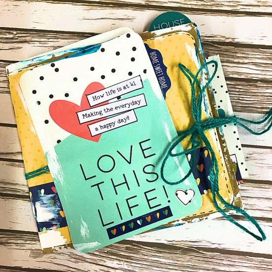 Paper Bag Minibook - Video Link included - Lollipop Box Club