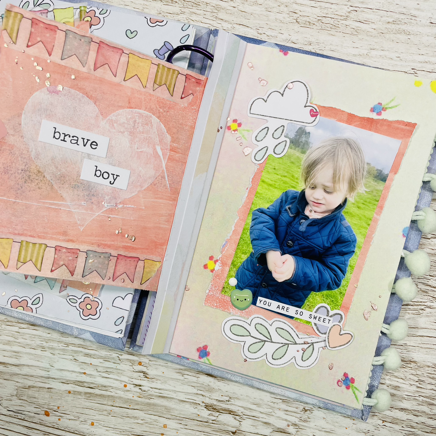 Spring Mini Book Page - by Sarah - Lollipop Box Club